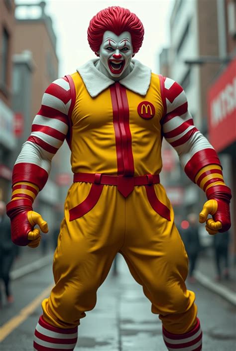 Create A Hyper Realistic And Very Big Muscular Version Of Ronald