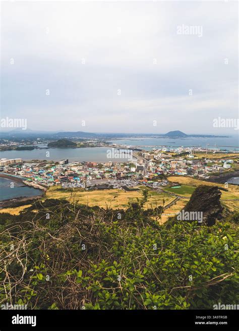 Jeju Do Seongsan Ilchulbong Landscape Volcanic Tuff Cone Sunrise