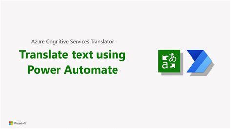 Translate Text Using Power Automate Youtube