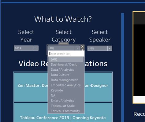Tableau How To Show Only Relevant Values Filter The Data School