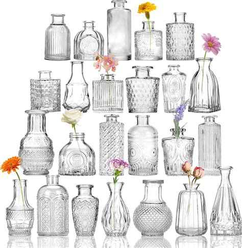 Glass Bud Vases Set Of 30small Vases For Flowersglass