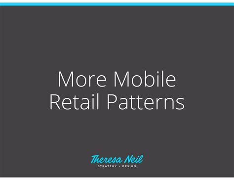Navigation Patterns For Mobile Optimized Retail Sites Ppt