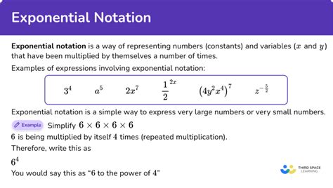 Exponential Notation Math Steps Examples And Questions