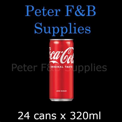 Coke Coca Cola Original Taste Less Sugar 24 Cans X 320ml Lazada