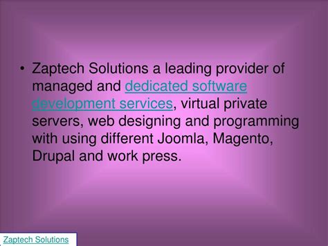 Ppt Zaptech Solutions Announce The Latest Updates In Web Develop Powerpoint Presentation Id