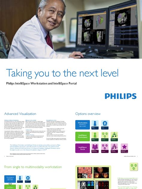 Intellispace Portal Brochure Taking You To The Next Level Pdf Medical Imaging Radiology