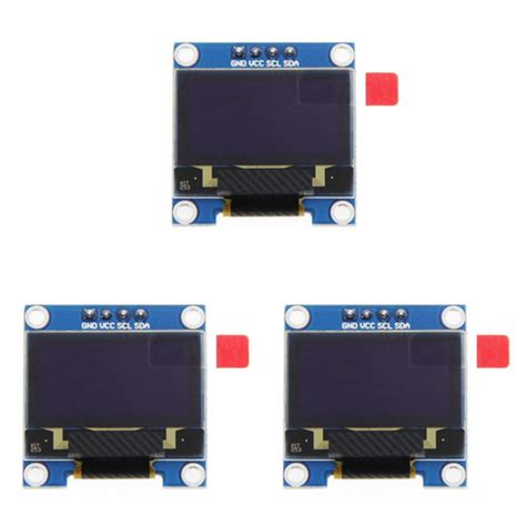 3x 096 дюймовый Iic I2c Serial Gnd 128x64 Oled ЖК светодиодный модуль
