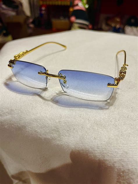 Designer × Streetwear × Vintage Pop Smoke Jumping Panther Cartis Designer Glasses Frames Grailed