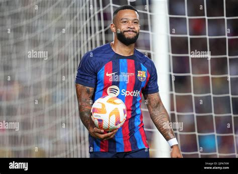 Memphis Depay Of Fc Barcelona During The Joan Gamper Trophy Match