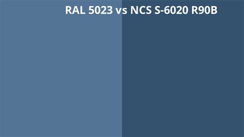 Ral 5023 Vs Ncs S 6020 R90b Ral Colour Chart Uk