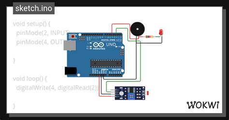 Laser Security System Wokwi Esp32 Stm32 Arduino Simulator