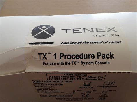 New Tenex 554 1003 001 Tx 1 Procedure Pack X Disposables General