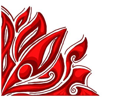 Red Orament Frame Border Vector Para El Diseño De Decoración Vector