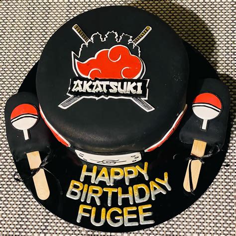 Frolics 🔴 The Akatsuki 🔴 Naruto Akatsuki Themed Cake Facebook