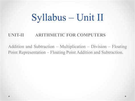 Computer Architecture Arithmetic For Computers Pdf
