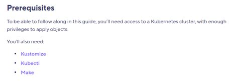 Install Prerequisites Are Incomplete Issue Kubernetes Sigs