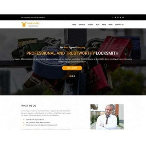 Locksmith Website Html Template Primeone Estore