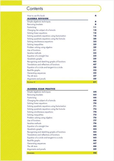 Gcse Topics Algebra Skills For Edexcel Gcse 9 1 Maths Higher Revision Guide Scholastic Shop