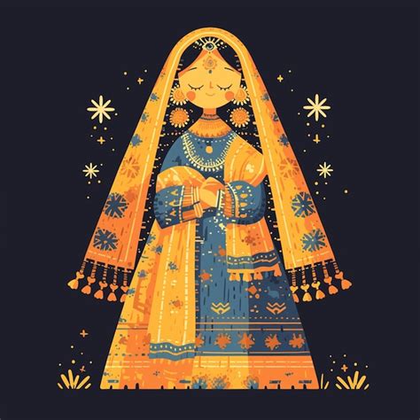 전통 의 옷 을 입은 다채로운 라자스탄 인형 들 프리미엄 Ai 생성 벡터