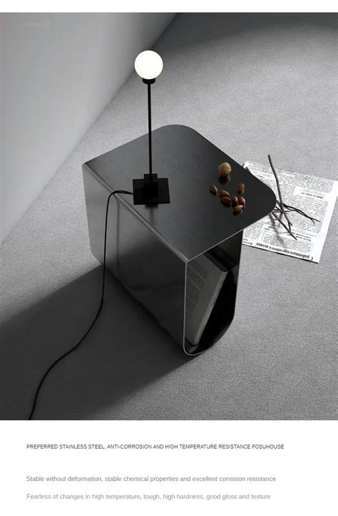 Минималистичные журнальные столики из нержавеющей стали современный диван чайный столик