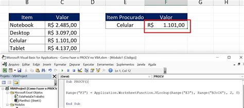 Como Fazer O PROCV No VBA Ninja Do Excel