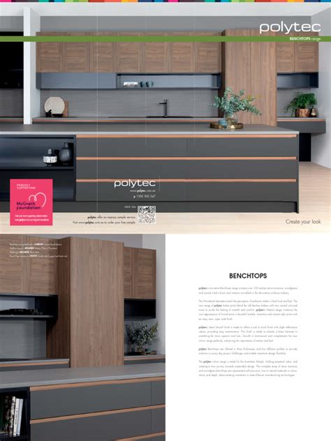 Polytec Benchtops Range Pdf Countertop Materials