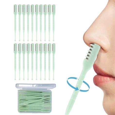 Weyolog 20pcs 2 In 1 Nose Hair Trimmer 2024 Upgrade Manual Double Nose