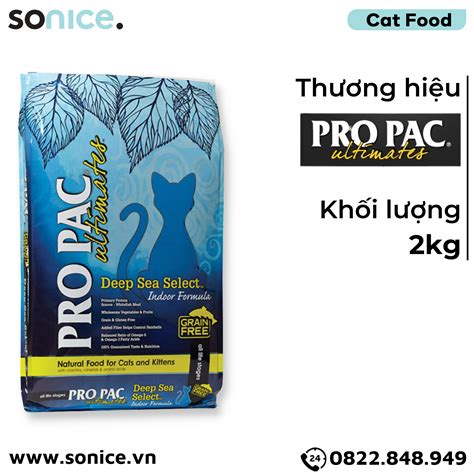 Thức ăn mèo Pro Pac Ultimates Deep Sea Seclect 2kg SONICE