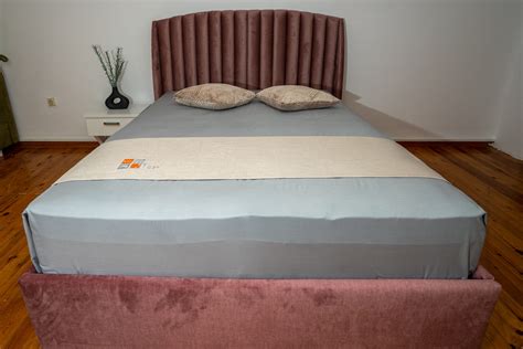 New Concept Κρεβάτι με Κεφαλάρι Ναυσικά 140x200cm σε Καφέ Χρώμα