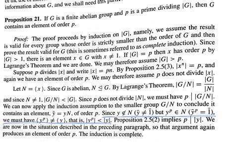 abstract algebra proof of cauchy s theorem for abelian groups