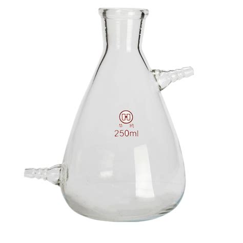 Deschem Glass Filtering Erlenmeyer Flask With Two Suction Vacuum Adapter Lab Filtration Bottle