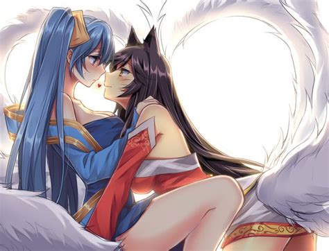 Ahri And Sona Buvelle League Of Legends Drawn By Mylovelydevil
