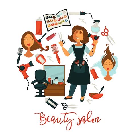 미용사 캐릭터 이미지 Freepik에서 무료 다운로드