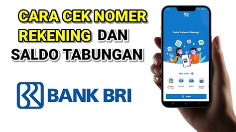 Cara Cek Nomer Rekening Dan Saldo Tabungan Bank Bri Bagi Pemula YouTube