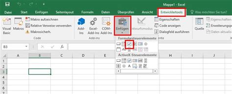 Microsoft Excel Checkbox Einfügen So Funktionierts Anleitung