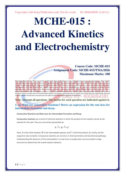 Ignou Mche 015 Solved Assignment 2026 English Medium