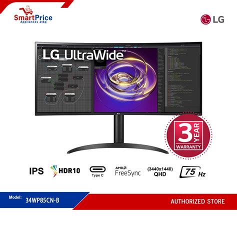 LG Monitor WP CN B Curved UltraWide Inch QHD IPS Hz HDR AMD FreeSync USB Type C
