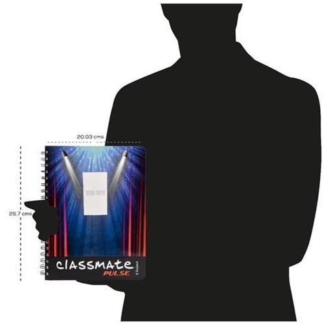 Buy Classmate 6 Subject Spiral Selfie Notebook Single Line 300 Pages