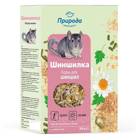 Корм для шиншилл Природа Шиншиллка + Колор и Энзим 500 г d (ID ...