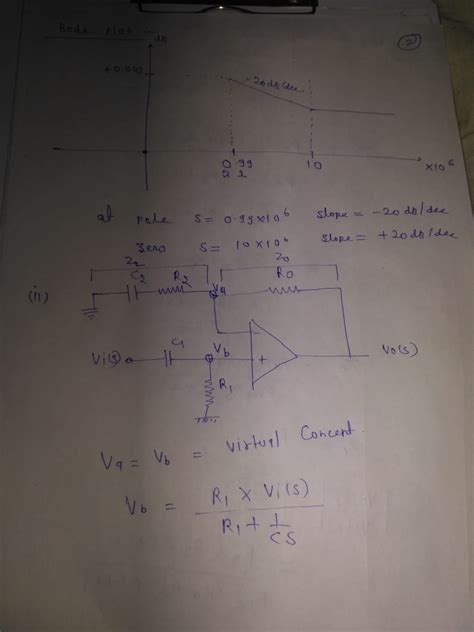 Solved Please With Deriving The Transfer Function And The Bode Plot