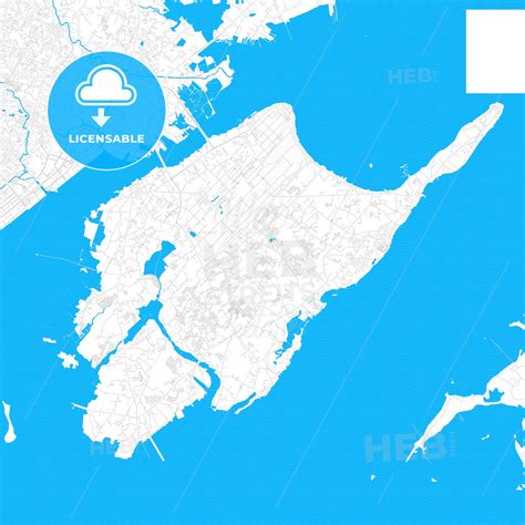 Lapu‑lapu Philippines Pdf Vector Map With Water In Focus Hebstreits