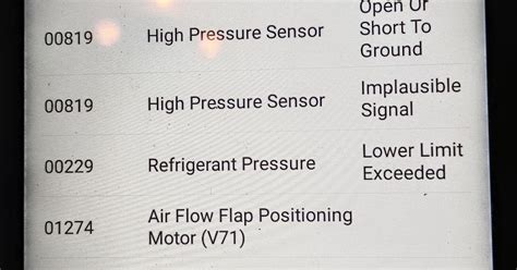 Vw Vento Ac Not Working Dtc 00819