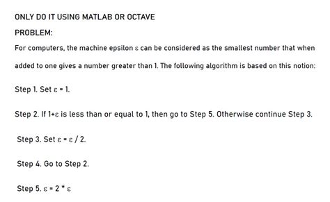 solved only do it using matlab or octave problem for