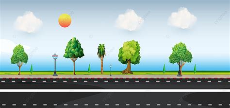 Road Vector Free Space Background Road Free Space Background Background Image And Wallpaper