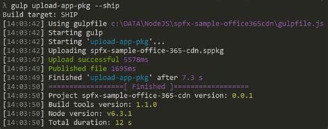 Automate Publishing Of Your Sharepoint Framework Solution Package