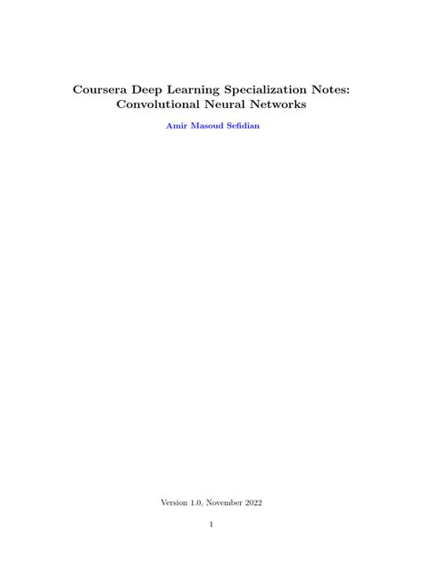 convolutional neural networks notes pdf artificial neural network