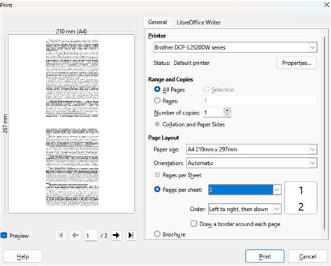 Problem With Print Multiple Pages In 242 Rlibreoffice