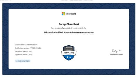 Parag Chaudhari On Linkedin Azurecertification Renewal Az104