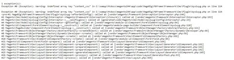 Magento2 Exception 0 Exception Warning Undefined Array Key Contentcss Magento Stack