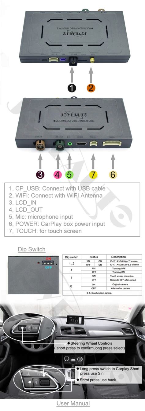 Wjau 3audi A1 Q3 Mmi 2g 3g Rmc Wifi Wireless Apple Carplay Airplay